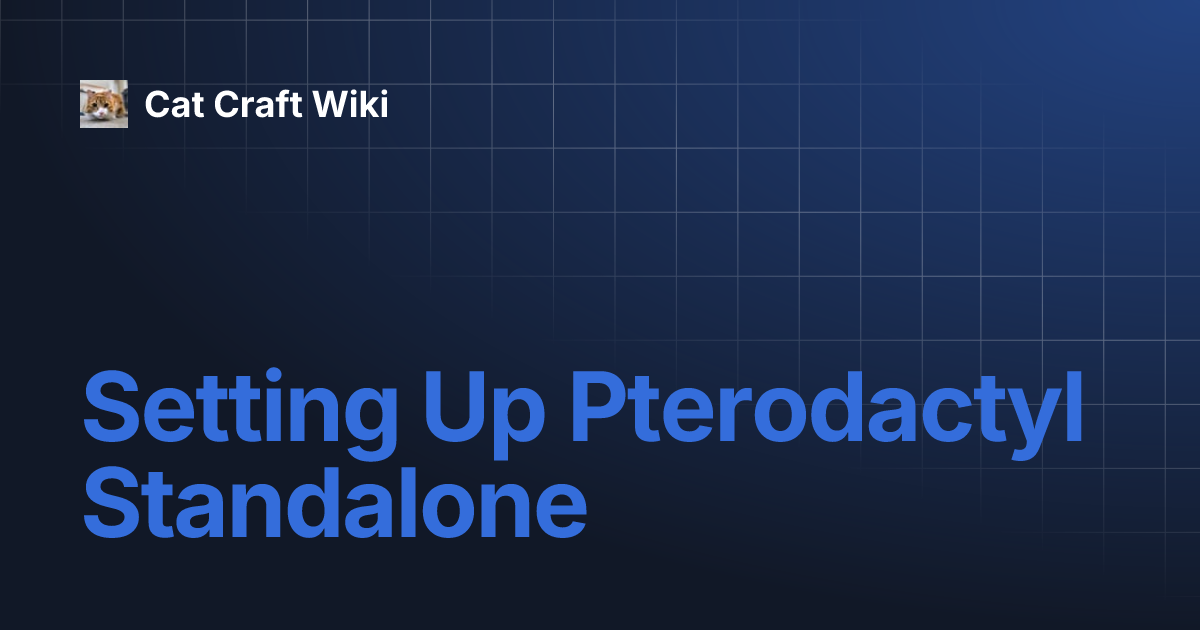 Setting Up Pterodactyl Standalone | Cat Craft Wiki